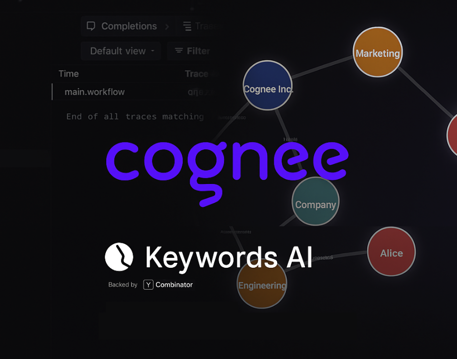 Cognee - LLM Observability for AI Memory with Keywords AI and cognee